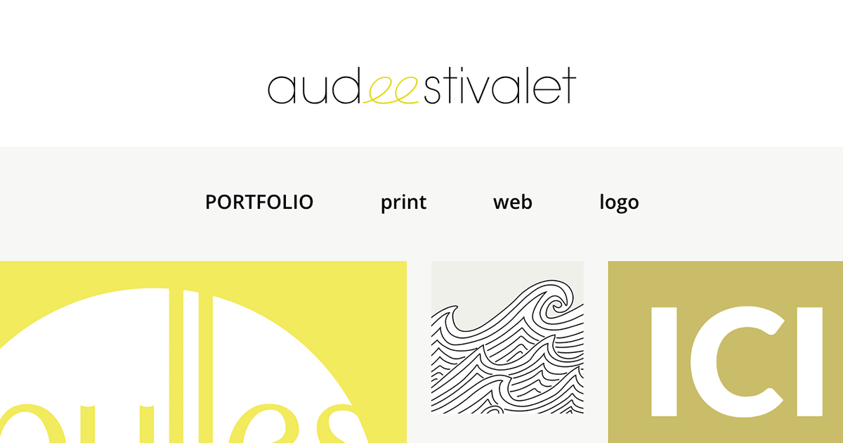 aude estivalet • design graphique print & web en freelance